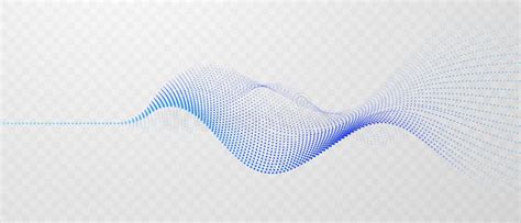 Point Flow Particle Wave Curve Pattern Concept Of Technology Modern
