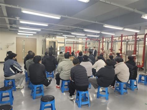 한국소방안전원 충북지부 소방공무원 현장대원 소방시설 활용법 교육 실시 마이데일리
