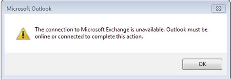 How To Resolve Connection To Microsoft Exchange Is Unavailable Error In Outlook Exchange