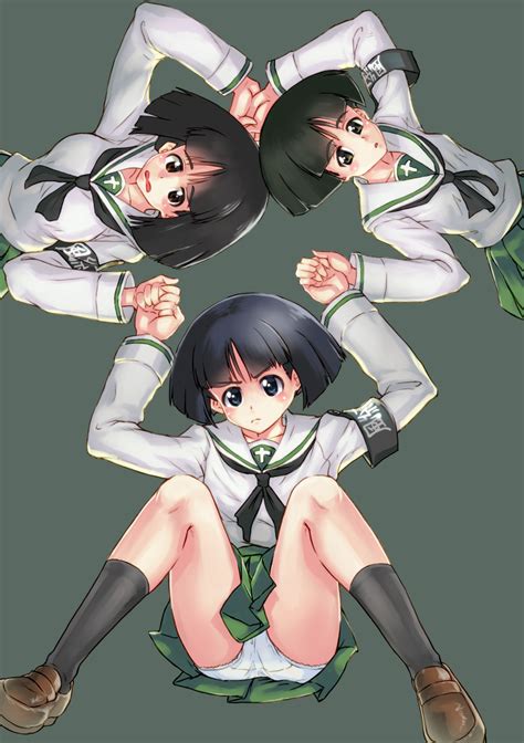 Sono Midoriko Gotou Moyoko And Konparu Nozomi Girls Und Panzer