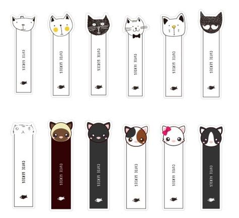 Раскраски закладка кот 46 фото