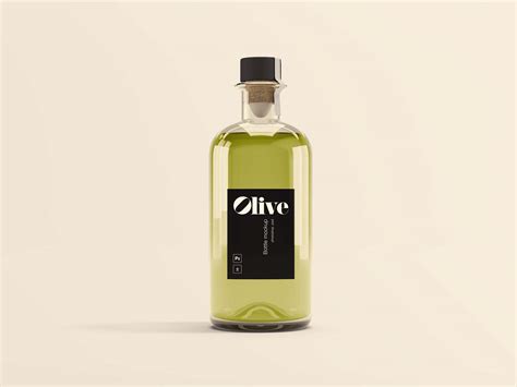 Free Olive Oil Bottle Mockup Psd