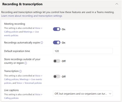 Teams 设置和策略参考 Microsoft Teams Microsoft Learn