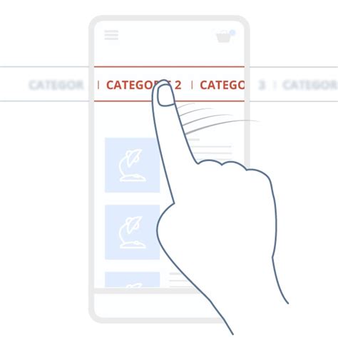 Oxatis App Horizontal Mobile Menu Scroll