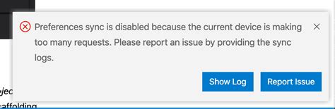 Sync Is Turned Off Because Its Making Too Many Requests · Issue