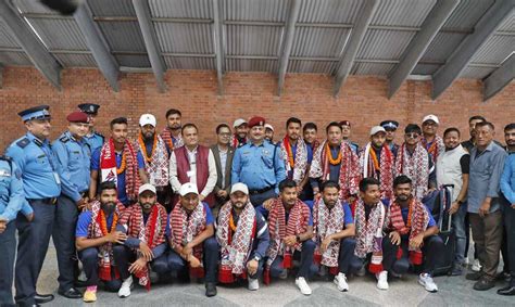 नेपाली क्रिकेट टीम स्वदेश फर्कियो Kathmandu Pati
