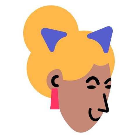 Icono De La Fiesta De Cumpleaños De La Mujer Con Orejas De Gato