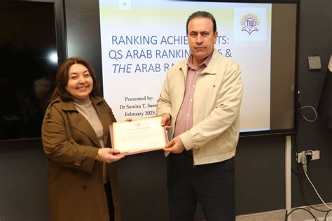 Tishk International University Ranking Office Appreciates Ird