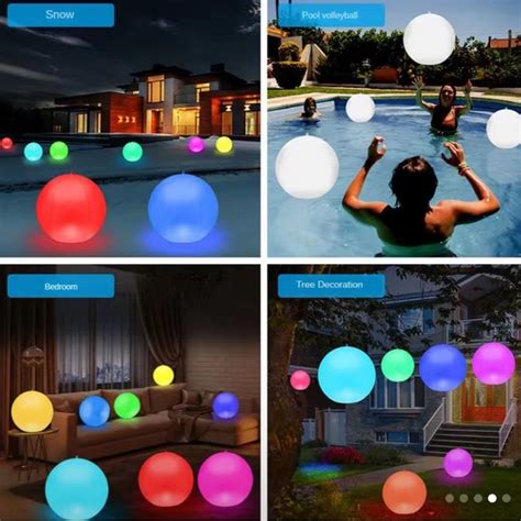 Other Nwt 1pc Led Remote Control Floating Inflatable Ball Pool Toys