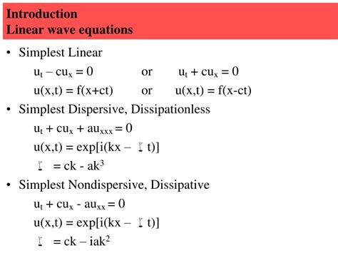 Ppt Exploring Nonlinear Wave Equations Solitary Waves And Kdv