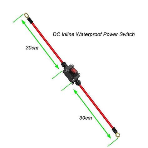 Dc12v Inline Wire Switch Dc12 24v Dpst Dual Side Wiring Switch 25a Ip67