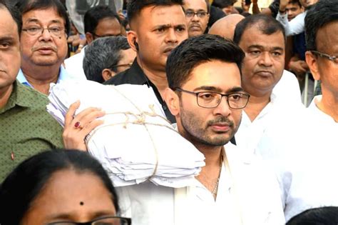 A Delegation Led By Tmc General Secretary Abhishek Banerjee Arrives To