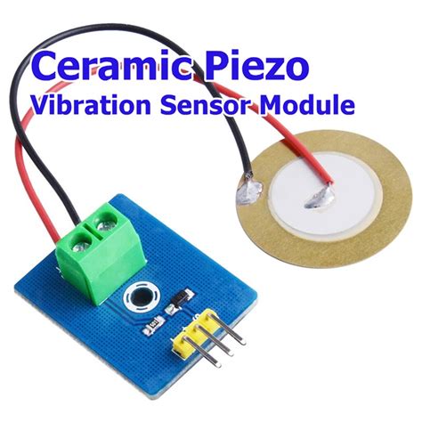 เซ็นเซอร์ตรวจจับการสั่นสะเทือน Ceramic Piezo Vibration Sensor Module