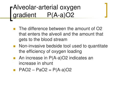 Alveolar Gas Equation