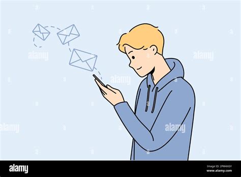 Texting Email Stock Vector Images Alamy
