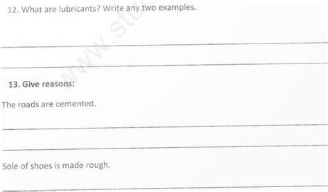 Cbse Class 8 Science Friction Assignment
