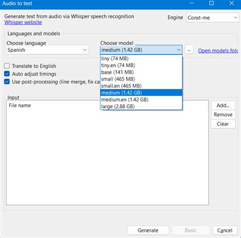 No English Base Mode For Whisper Issue 6956 SubtitleEdit