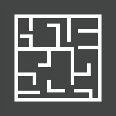 Maze Line Inverted Icon 11918887 Vector Art At Vecteezy