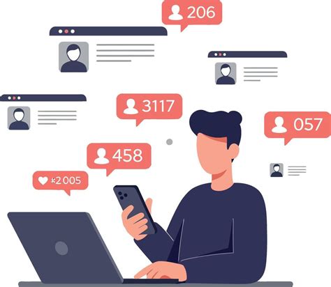 Person Using Smartphone While Engaging With Online Social Media