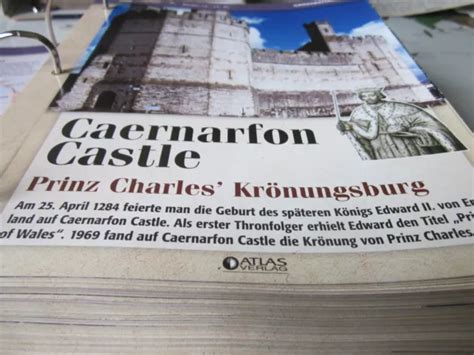 BURGEN UND SCHLÖSSER England Caernarfon Castle Prinz Charles