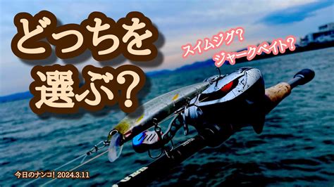 今日のナンコ2024 3 11どっちを選ぶ琵琶湖バス釣り YouTube