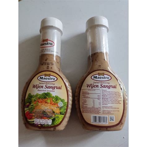 Jual Maestro Wijen Sangrai Salad Dressing Roasted Sesame 237ml
