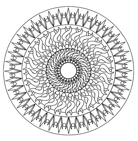 TOP47 Coloriage À Imprimer De Mandala Pics Voyager en Solo
