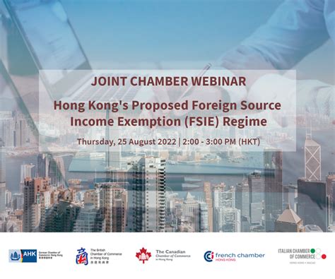Hong Kong S Proposed Foreign Source Income Exemption FSIE Regime German Industry And