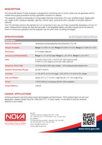 Nova Hydrogen Analyzer Model Namenumber 380 Series At ₹ 800000 In
