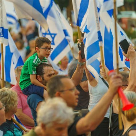 Rally Of Protest Against The Government Haifa Editorial Stock Image
