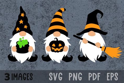 Gnome Svg Halloween Gnomes Svg Gnome Clipart Fall Gnome Svg