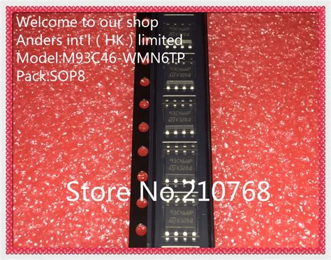 50pcs/lot M93c46-wmn6tp M93c46wmn6tp M93c46 93c46wp Sop8 - Integrated ...