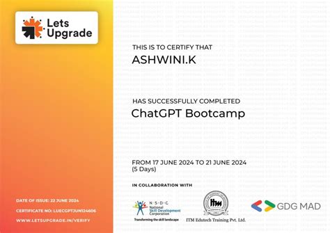 Completed Chatgpt Bootcamp Ashwini K Posted On The Topic Linkedin