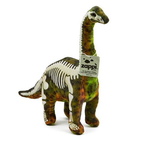 Zappi Brontosaurus Skeleton Plush Toy 45cm Evolution Reptiles
