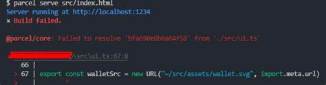 Parcel Core Failed To Resolve Error In Ts File After Empty Tranformer Issue Parcel