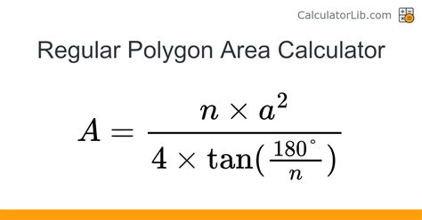 Regular Polygon Area Calculator Online Calculator