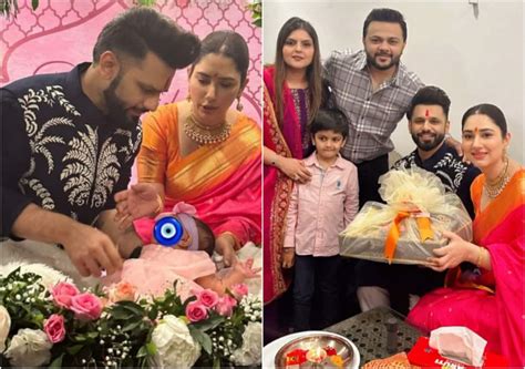 Disha Parmar And Rahul Vaidya Daughter Naming Ceremony Photos Viral On