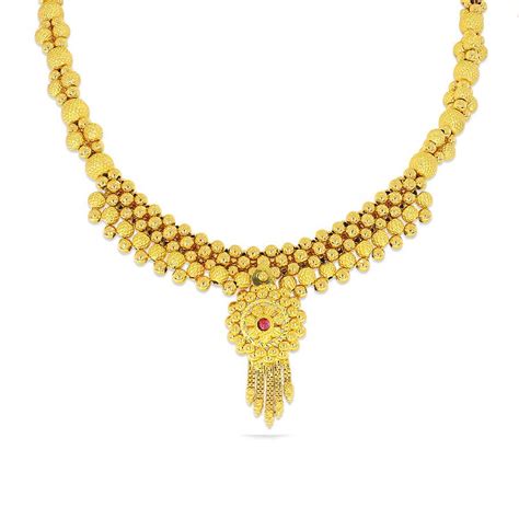 Simple Bridal Gold Necklace Designs Online Kalyan Jewellers