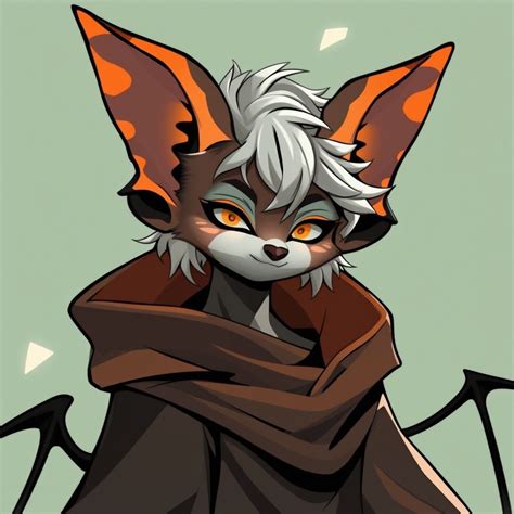 Anthro Bat With Orange And Green Furryai