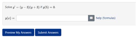 Solved Solve Y Y3 Y 3 If Y 5 0 Y X Chegg Com