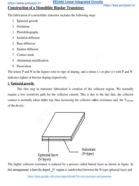 Ee3402 Linear Integrated Circuits Reg 2021 Notes Unit I Pdf