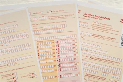 Premium Photo Australian Annual Tax Return Forms Tax Concept