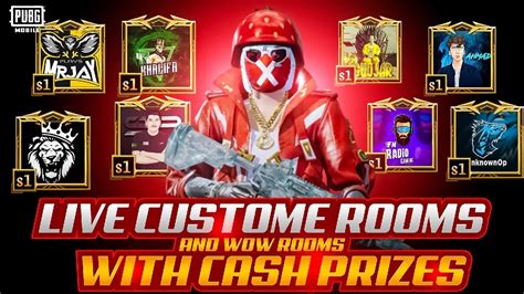 Pubg Mobile Live Custom Rooms Pubg Live Wow And Livik Rooms Cash