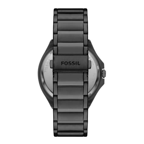 Fossil Bq2621 Evanston Automatic Black Stainless Steel 45mm