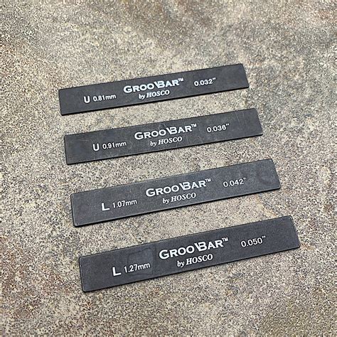 Hosco Groobars Nut Slot Assit Tool For Ukeleles 4 Bars Set H Gb4u