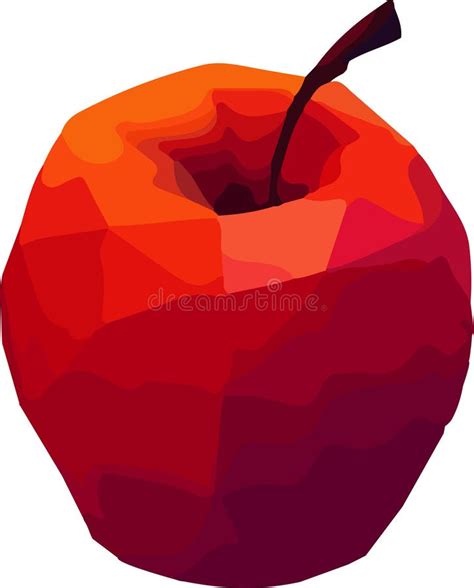Polygon Apple Low Poly Apple Stock Illustration Illustration Of Isolated Fresh 258505460