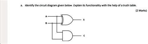 SOLVED A Identify The Circuit Diagram Given Below Explain Its