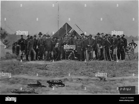Photograph Of General George G Meade And His Staff During The Civil