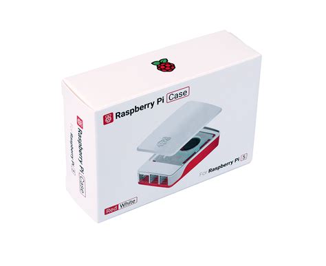 Köp Inbyggnadslåda För Raspberry Pi 5 Rödvit Med Fläkt Till Rätt Pris