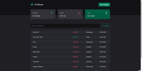 Github Davimarciliodtmoney Uma Aplicação Para Cadastrar Entradas E